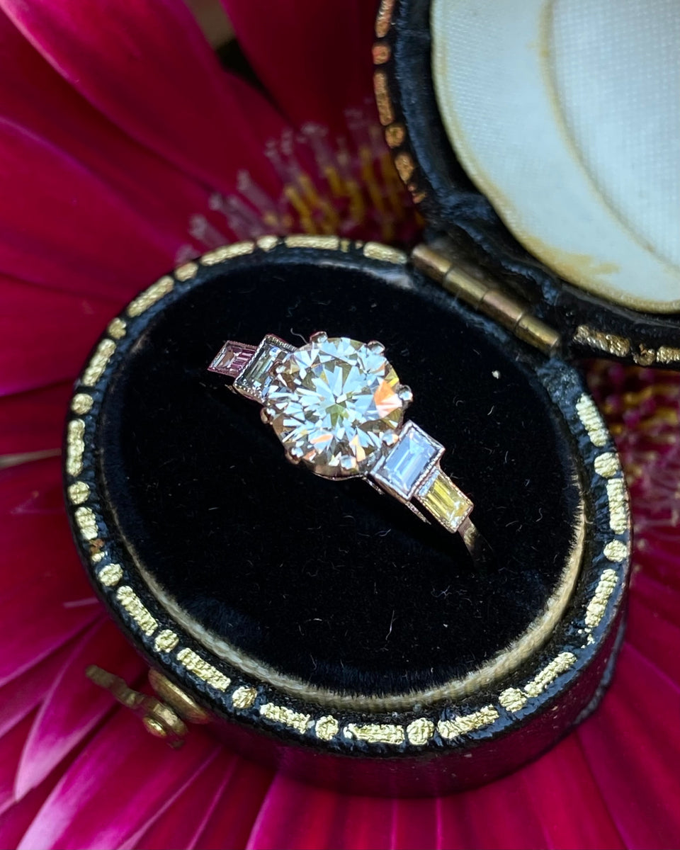 Art Deco Diamond Solitaire Platinum Ring 1.25ct – Philip Lloyd Jewellers