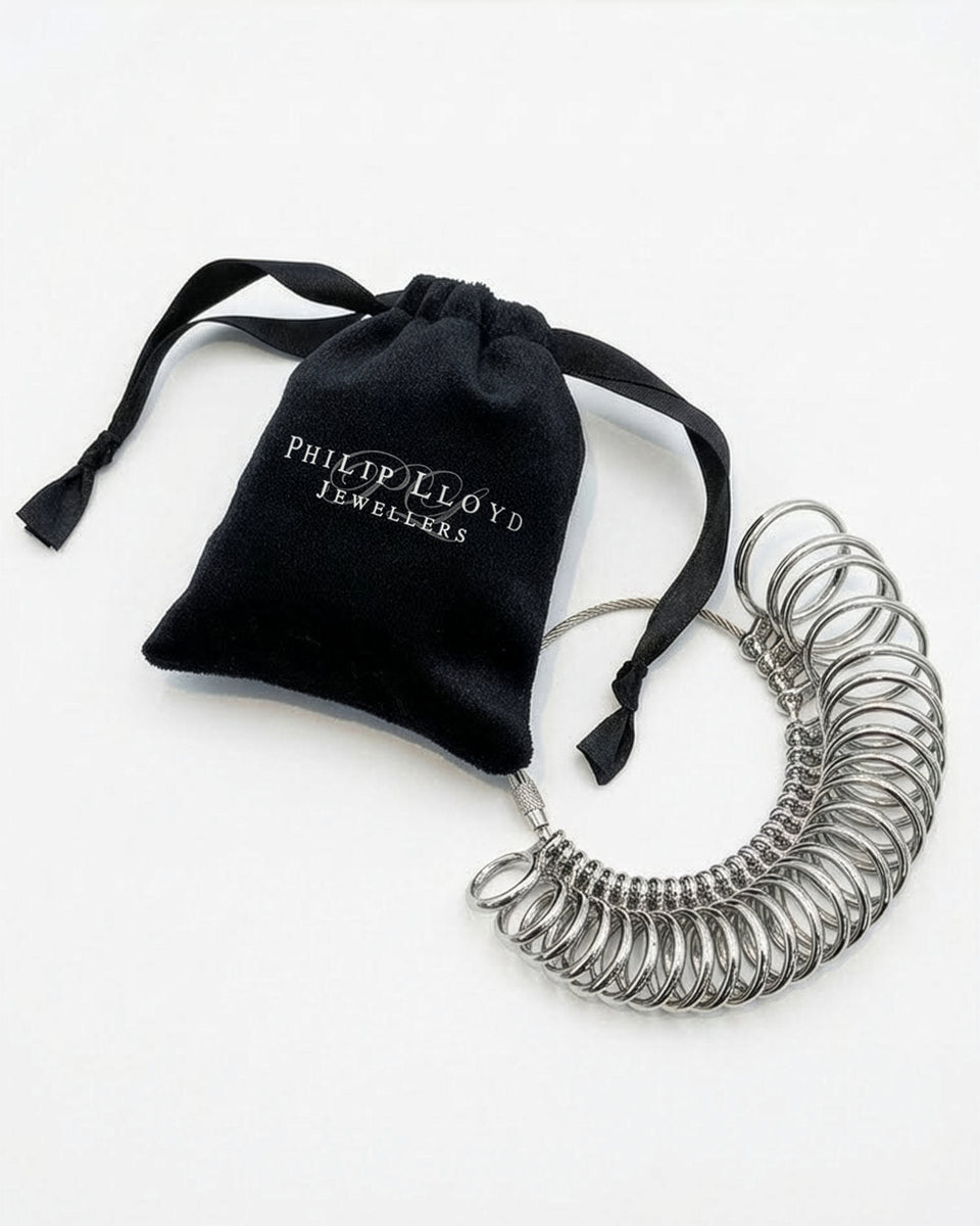 Ring Size Gauge UK | British A-Z Ring Sizer | Philip Lloyd Jewellers